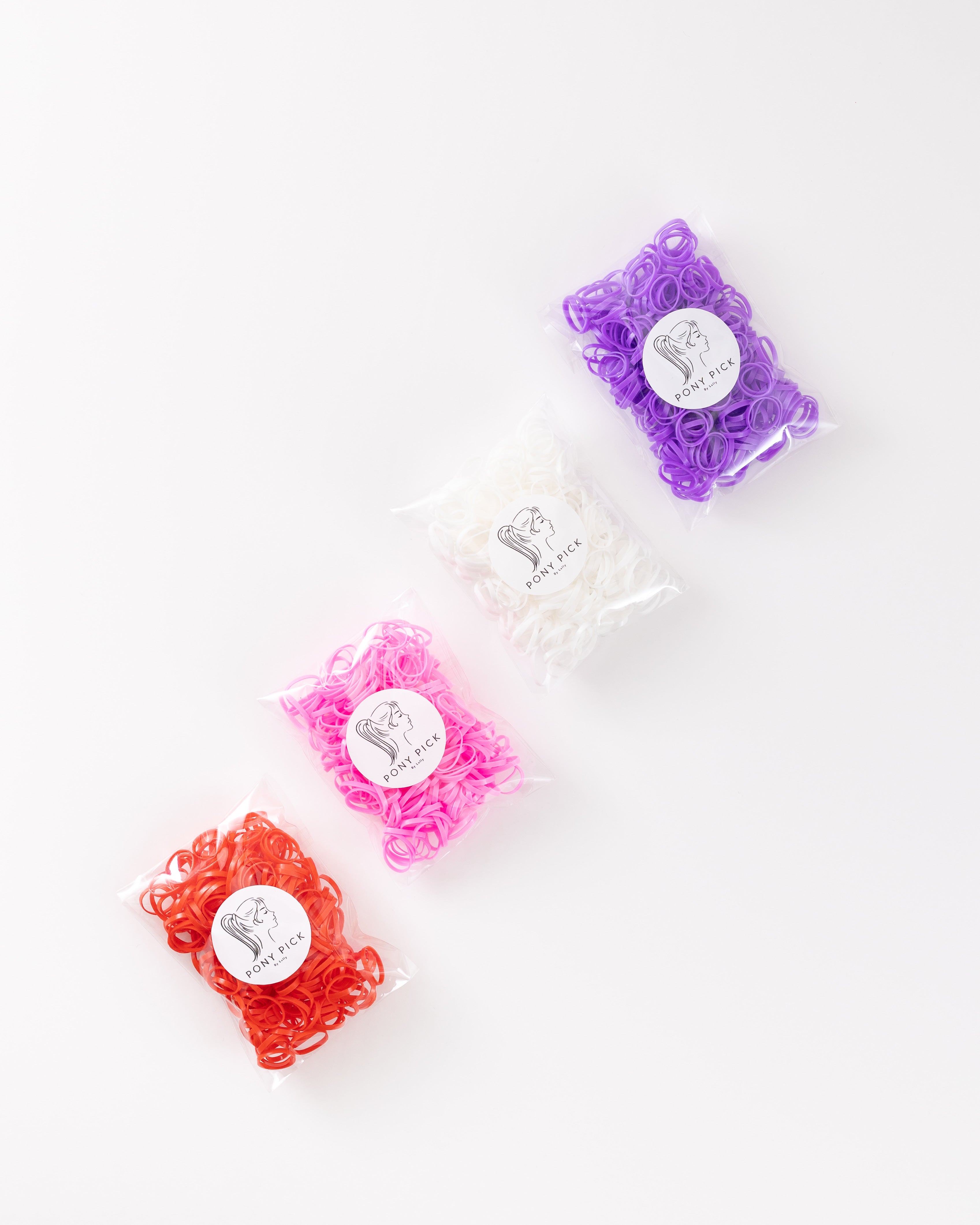 "Sweetheart Set" Plastic Elastics - The Pony Pick